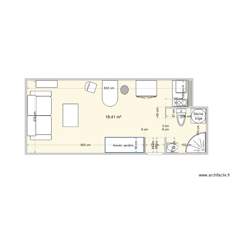 studio - Plan dessiné par garancex