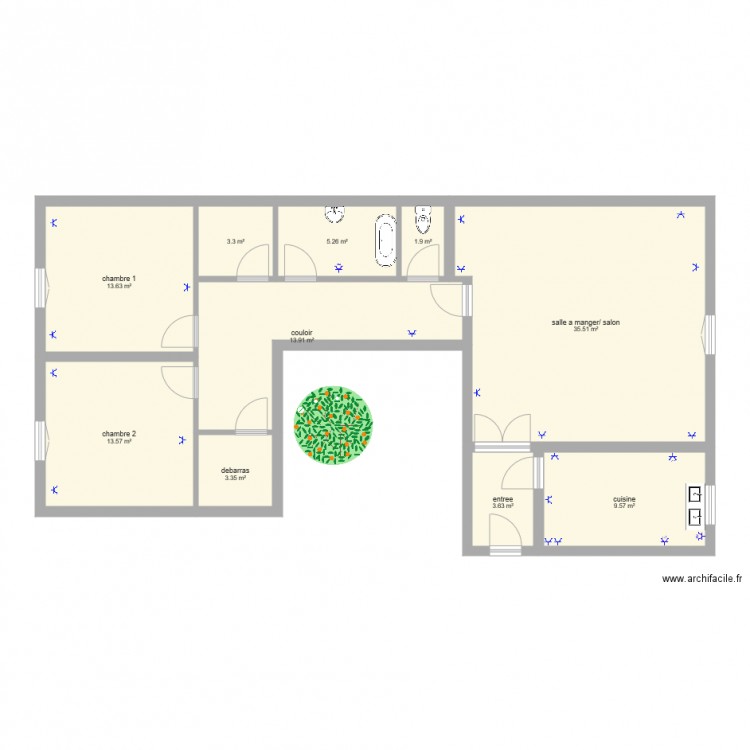 Plan – plan eclairage – Par Dean Elmelagui ️ | ArchiFacile