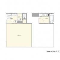 Studio 25m2 - Plan 5 pièces 24 m2 dessiné par leblanc2002