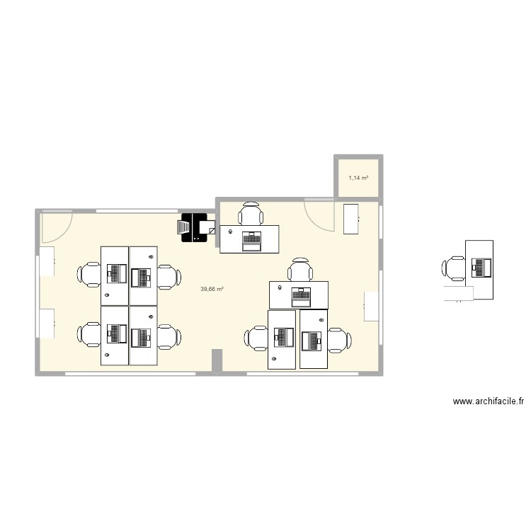 OPEN SPACE - Plan dessiné par BLX BIQ