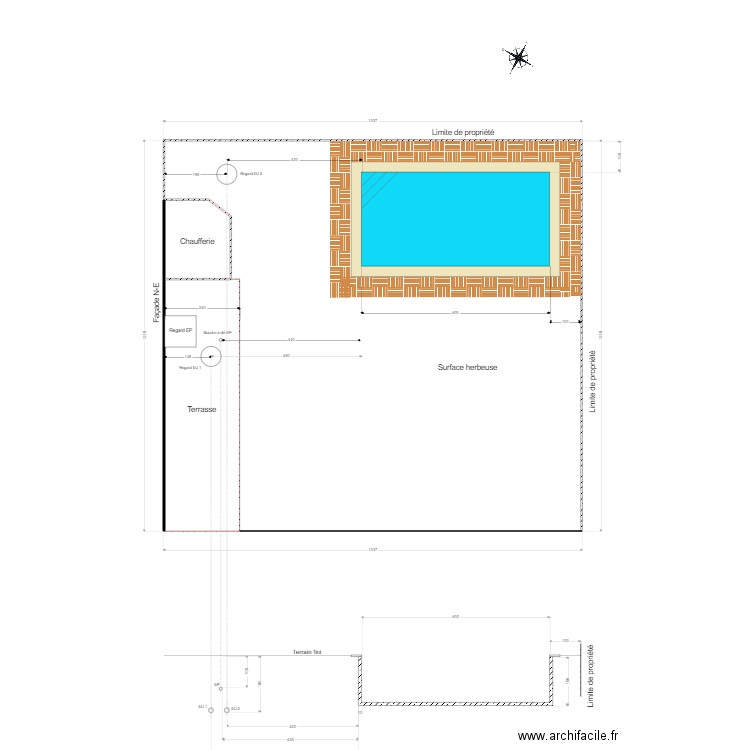 Piscine - Plan dessiné par ReMarck