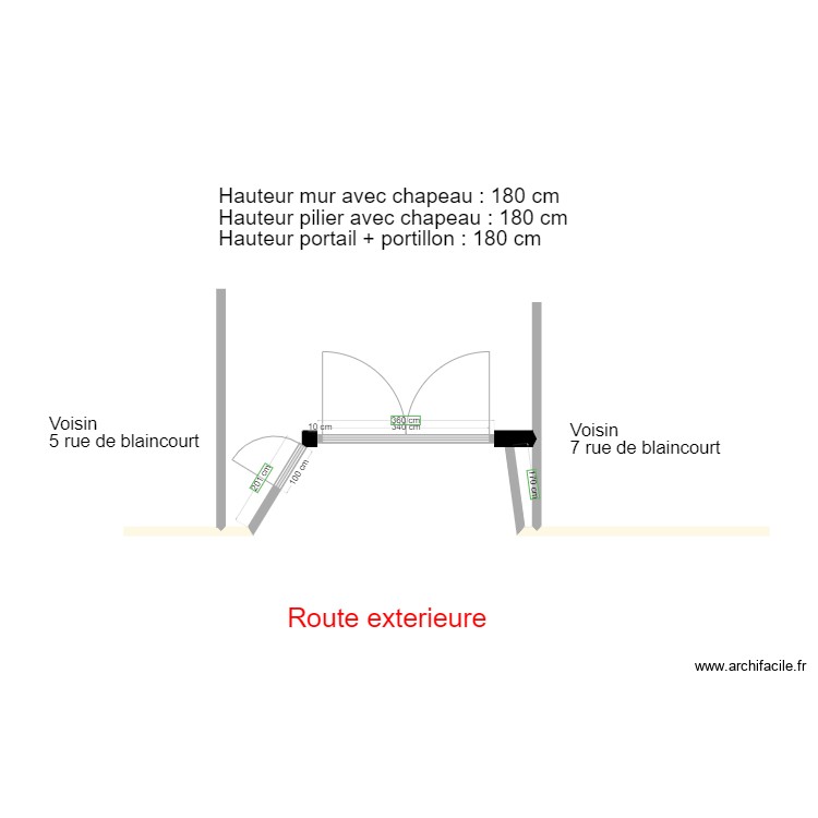 Plan – portail – Par alexis730 ️ | ArchiFacile