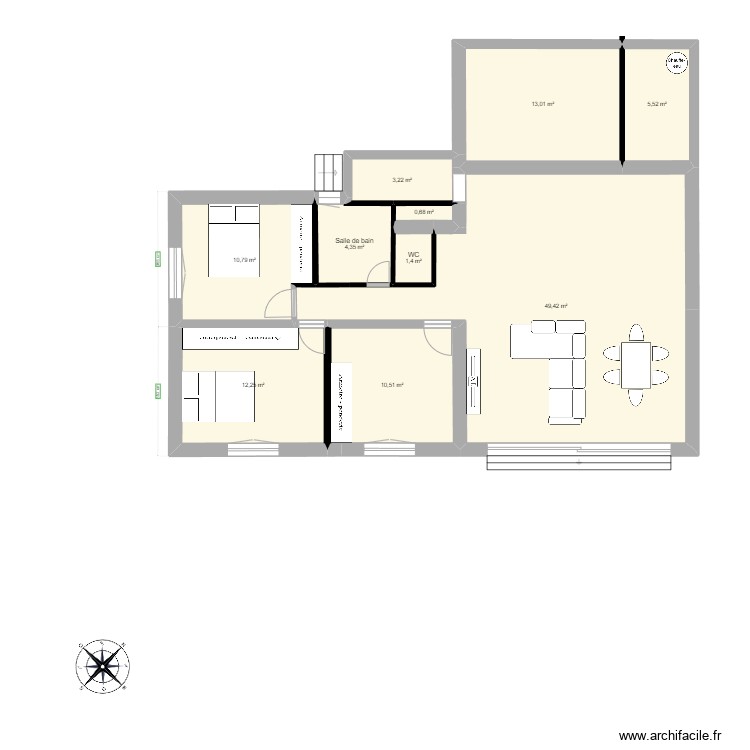 Habitation Demain - Plan 10 pièces 111 m2 dessiné par Alexis13180