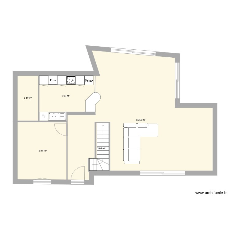 Maison Saint Leu La Foret 3 - Plan dessiné par Matboucher