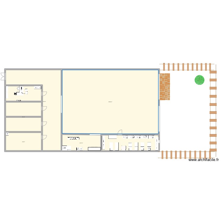 Crèche - Plan 7 pièces 442 m2 dessiné par JustineRingler