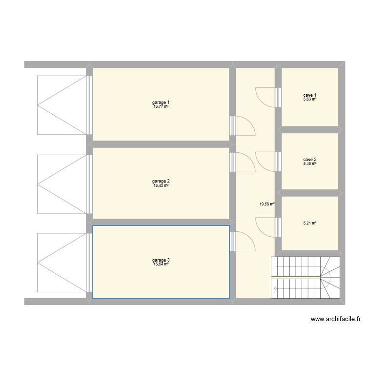 immeuble 3 - Plan dessiné par coco57880