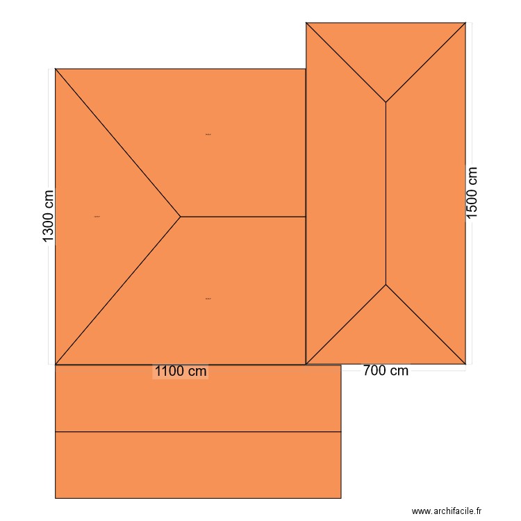 Plan de toiture - Plan dessiné par Thibthéo81