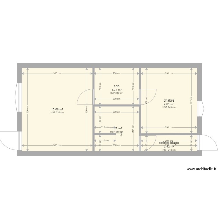plan rdc - Plan dessiné par nv83