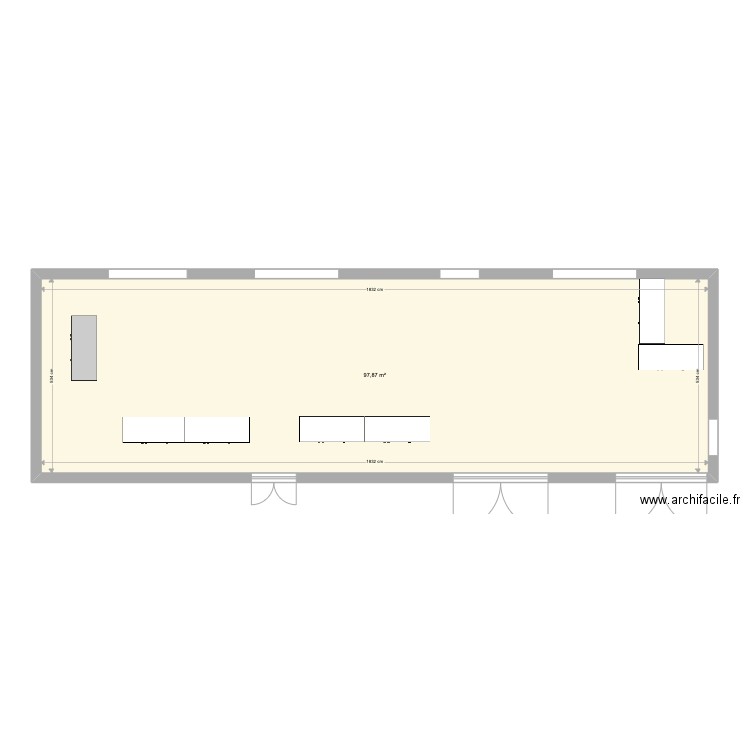 plan salle buffet - Plan dessiné par edc04