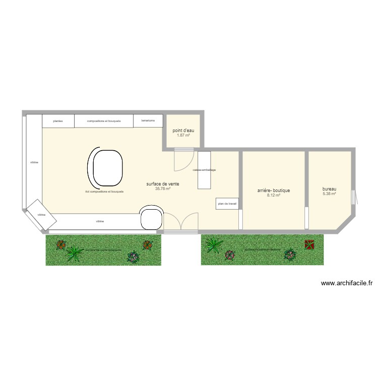 Plan – plan fleuriste – Par virgouporci ️ | ArchiFacile