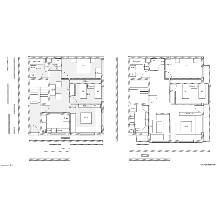 Plan – Plan Maison RDC Etage – Par fcwonder ️ | ArchiFacile