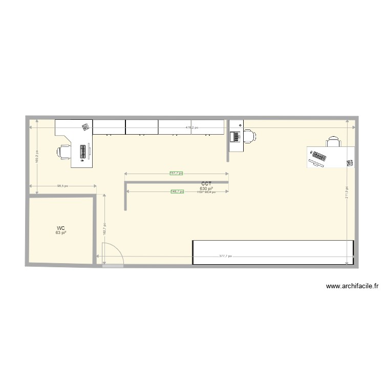 cct - Plan dessiné par dallman