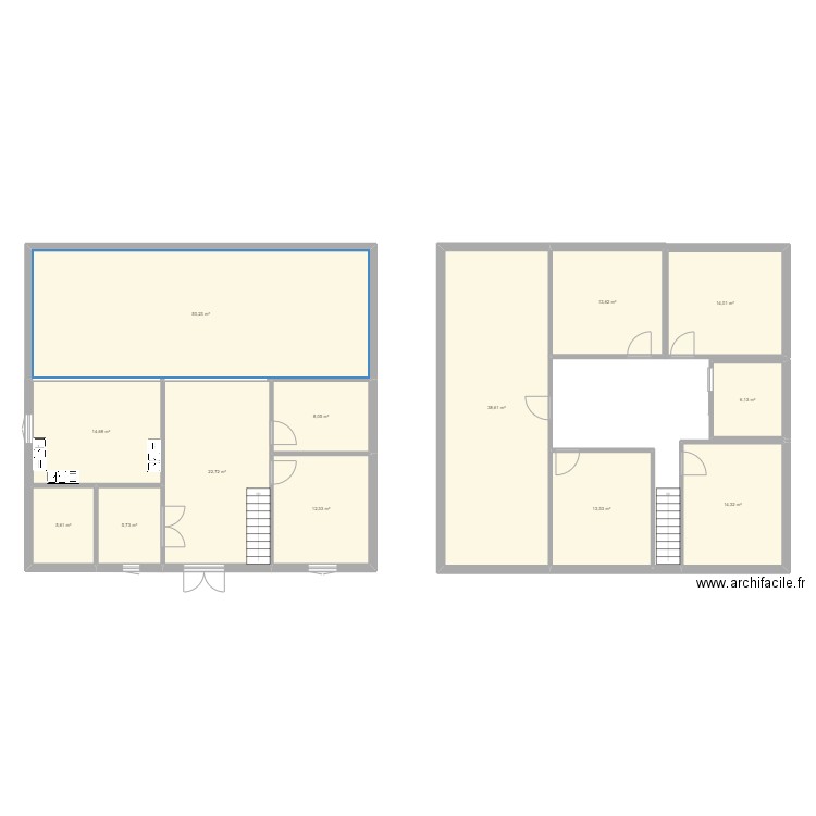 MAISON 1.0 - Plan 13 pièces 219 m2 dessiné par edaks