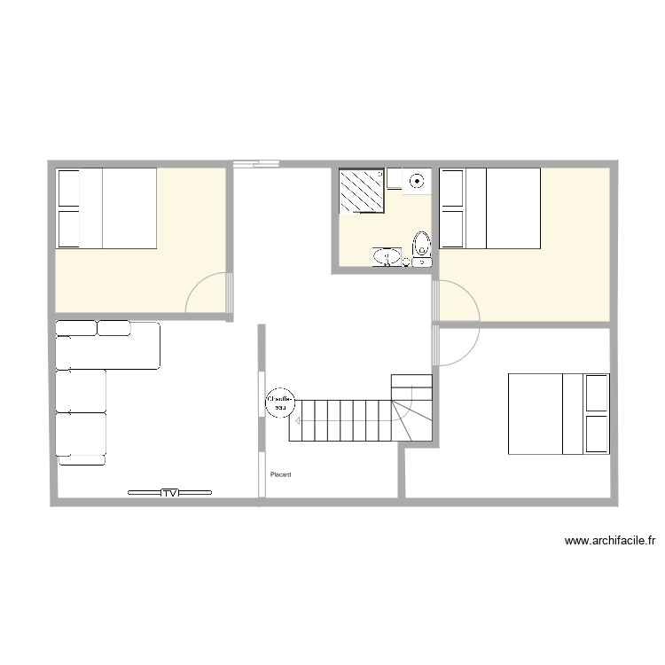 Plan Sous Sol - Plan dessiné par Jue...