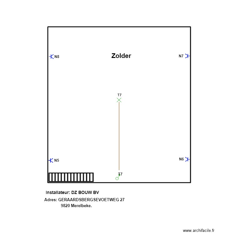 Plan Zolder - Plan dessiné par Zedam