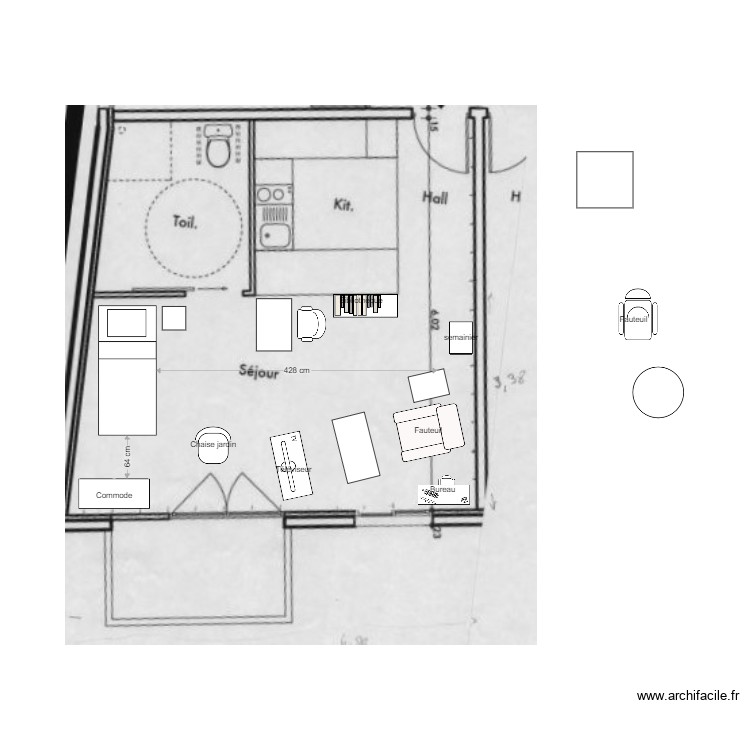 studio 33 V1 - Plan dessiné par pstbo