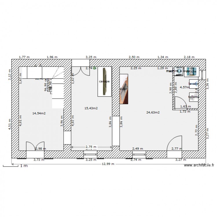 Plan RDC 1 - Plan dessiné par monlive
