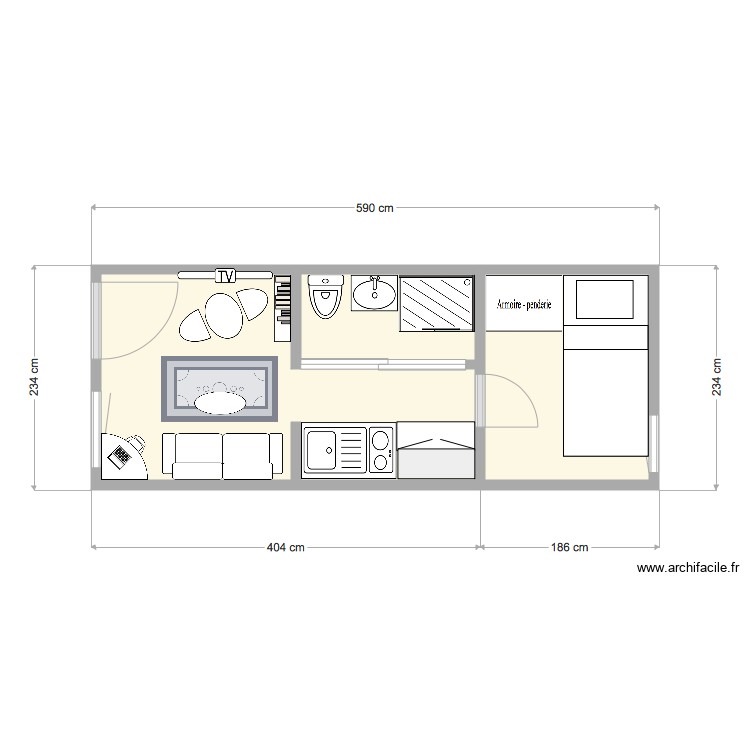 Plan – Aménagement conteneur 2020 – Par Ruben2007 ️ | ArchiFacile