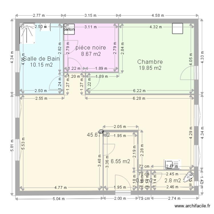 plans plaquiste - Plan dessiné par katiaaix