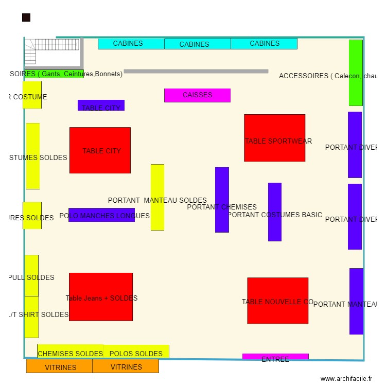 PLAN MAGASIN DEVRED - Plan dessiné par ADB37
