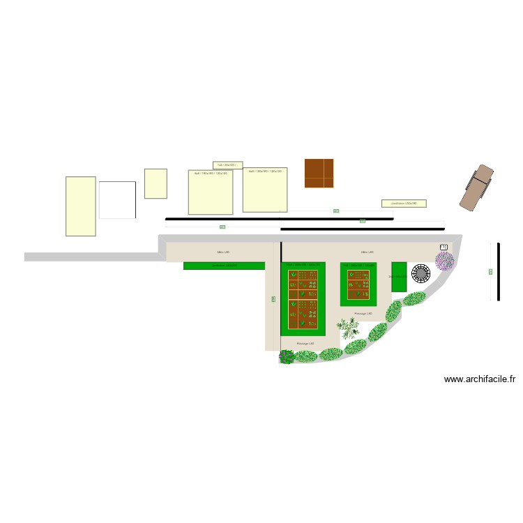 Jardin 2023 - Plan dessiné par Masday