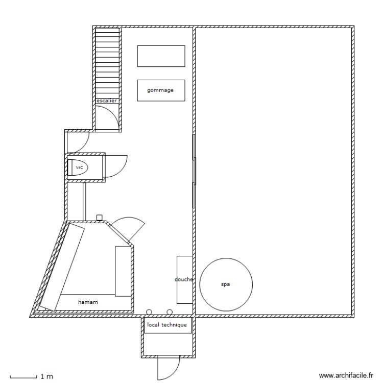 Plan – hammam – Par franck89 ️ | ArchiFacile