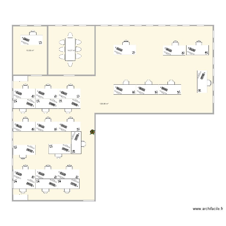 Concept open space - Plan dessiné par bart3472