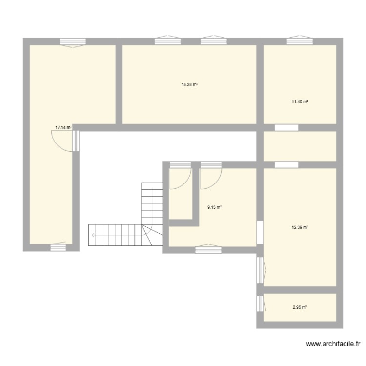 Grand Gambetta 5eme étage - Plan dessiné par cdenarp