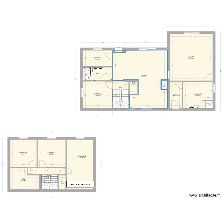ploermel0 - Plan 9 pièces 89 m2 dessiné par svrne