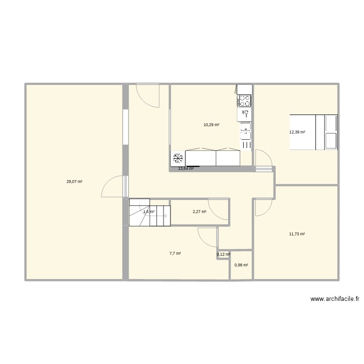Rohan 1 - Plan 10 pièces 90 m2 dessiné par Bruno5356