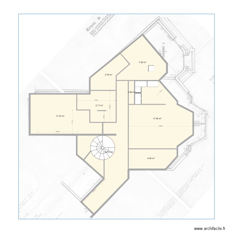 Plan RDC - Plan dessiné par Vinioz