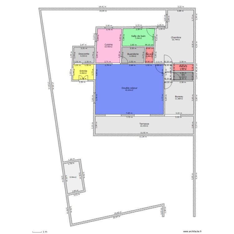 L'Ermitage projet A - Plan dessiné par Zabelle22