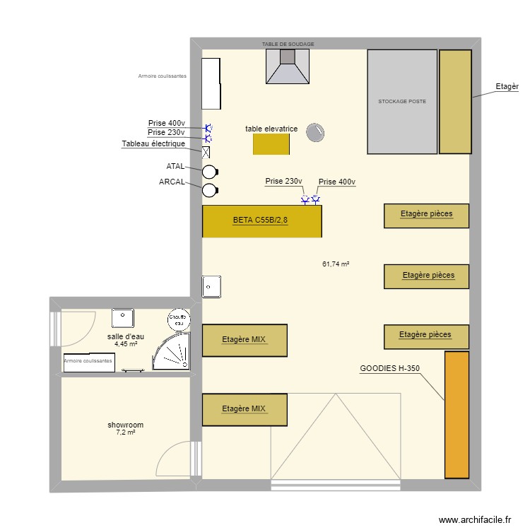 Plan – plan atelier – Par hebi ️ | ArchiFacile