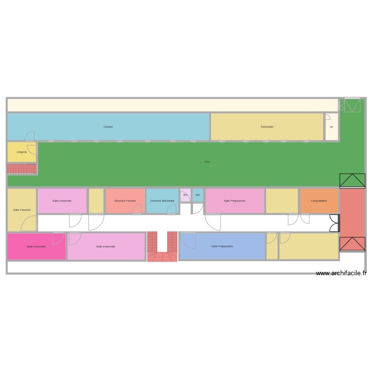Plan – ECOLE – Par dhekranour ️ | ArchiFacile