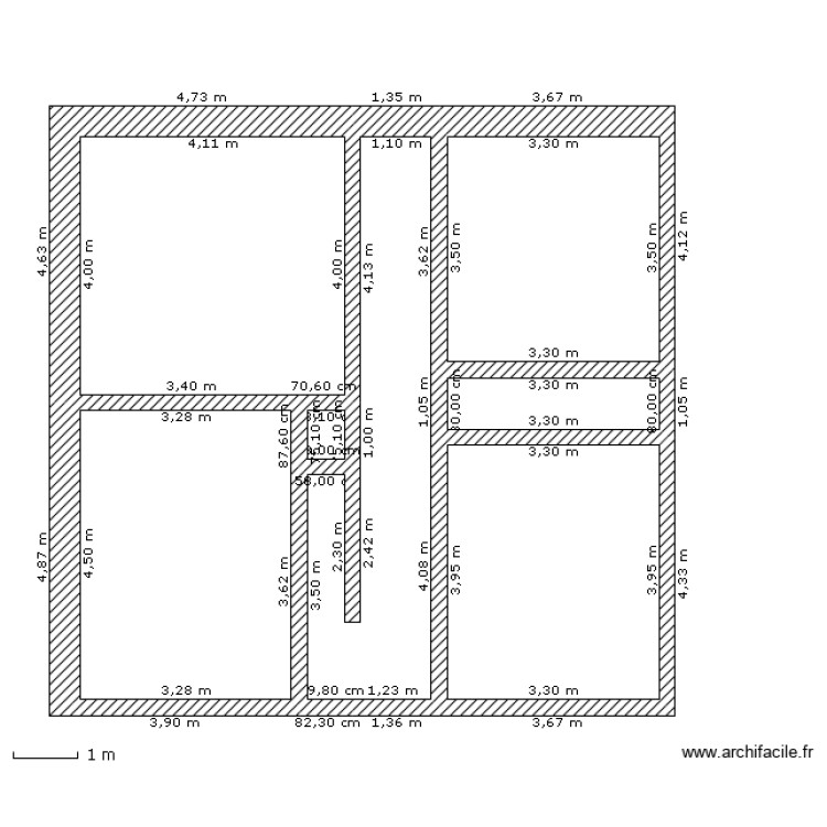 base mur - Plan dessiné par pummel