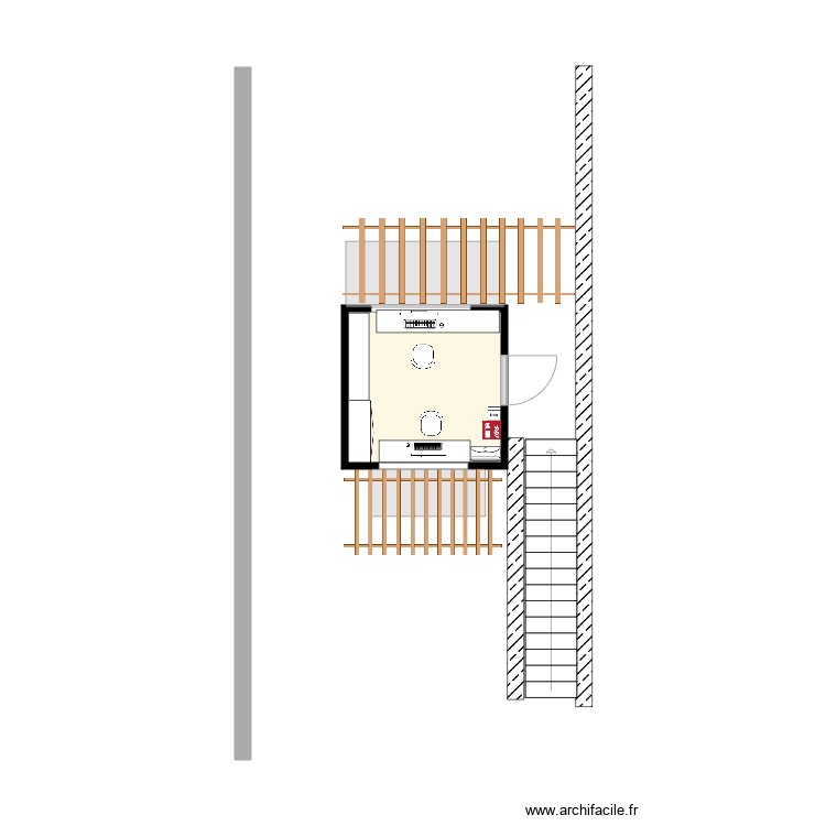 Plan – guérite ERA une place – Par Lempickart ️ | ArchiFacile