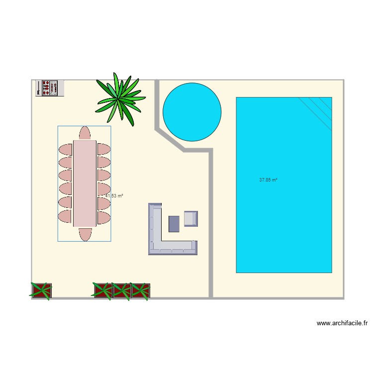 plan piscine - Plan dessiné par fabien73000