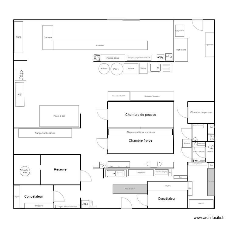 Plan laboratoire - Plan dessiné par Deborah59