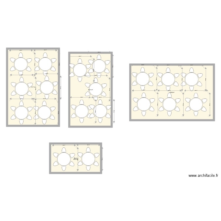 Plan tables rondes - Plan dessiné par Sarahvz