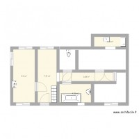Studio 25m2 - Plan 5 pièces 24 m2 dessiné par leblanc2002