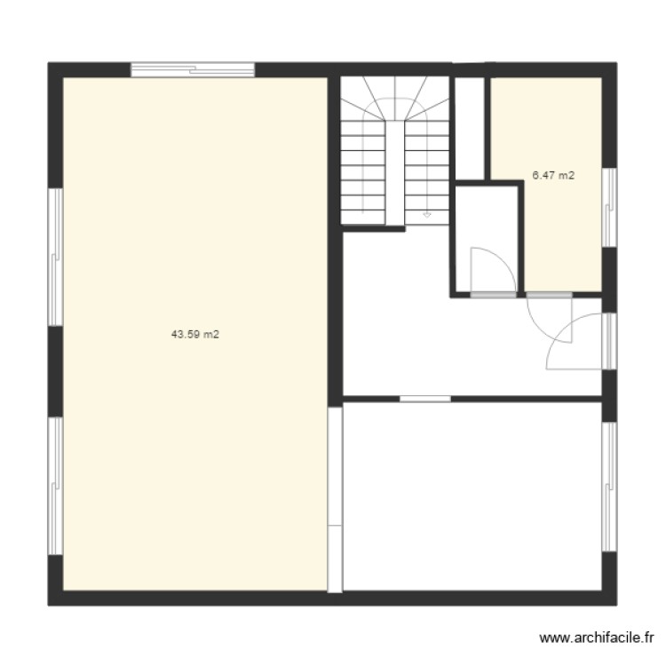SURFACE RCH 1 - Plan 15 pièces 172 m2 dessiné par chamblanc