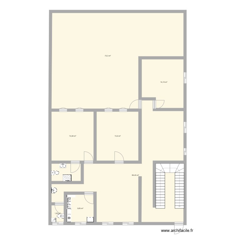 ancien plan ksar - Plan dessiné par talebben