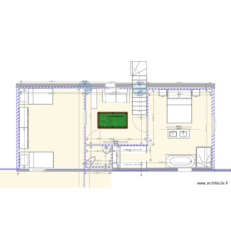 Plan combles - Plan dessiné par CRAZY-972