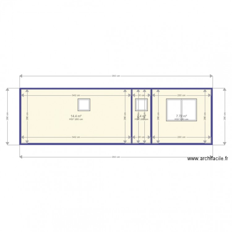 FACADE EST GENERALE - Plan dessiné par BOURBIER JOSIANE