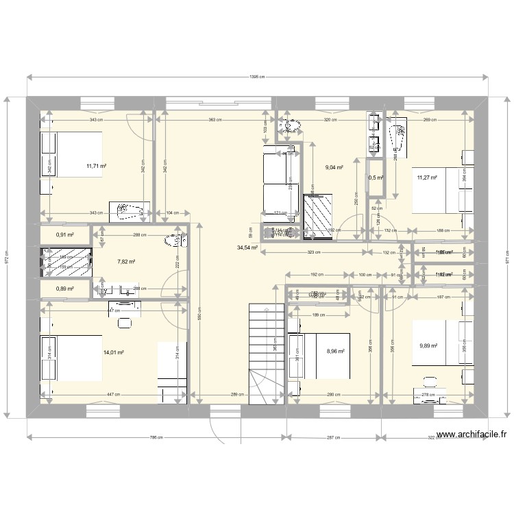 theo - Plan 15 pièces 113 m2 dessiné par chadet