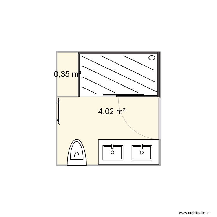 Sdb - Plan dessiné par Alainkpo