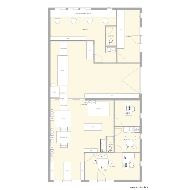 Usine Toulouse - Plan dessiné par michael...