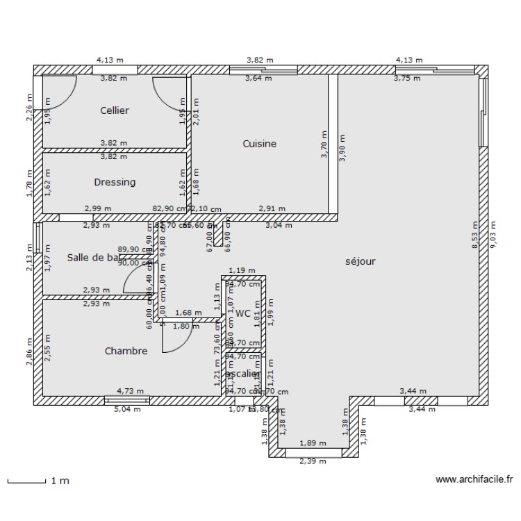 Plan – plan maison ok dimensions – Par yosteen ️ | ArchiFacile