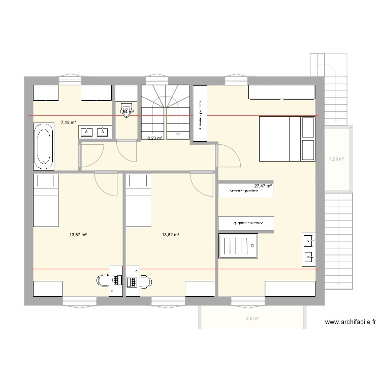 TOTAL PLAN V3 - Plan dessiné par Maroum