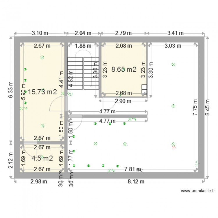 sous sol 2 - Plan dessiné par elboy0001